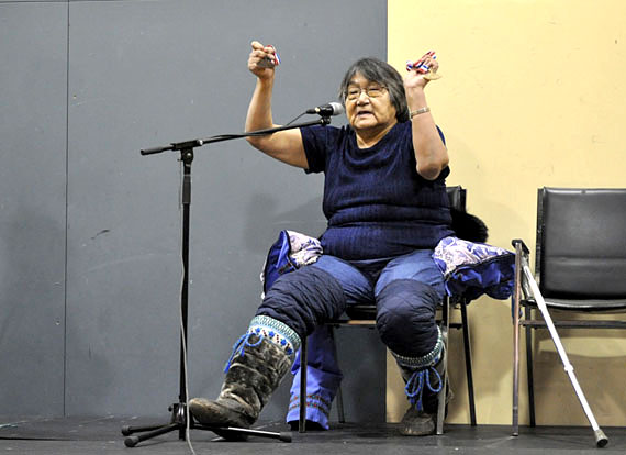 Photo: Elder shares AWG experience
