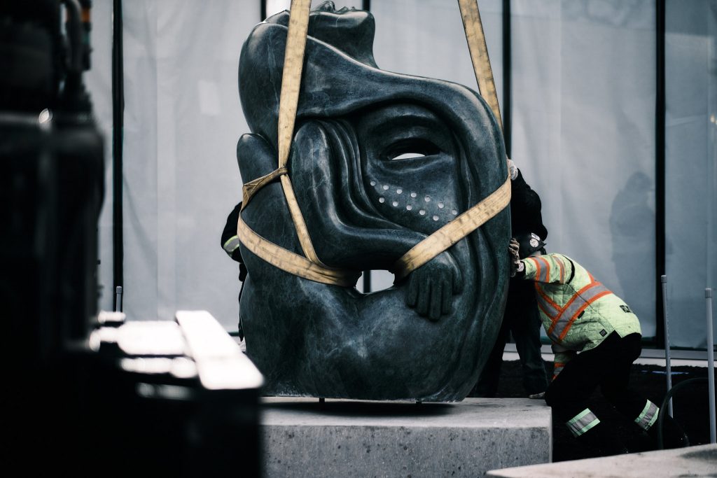 Kinngait artist’s sculpture front and centre at Winnipeg Inuit gallery