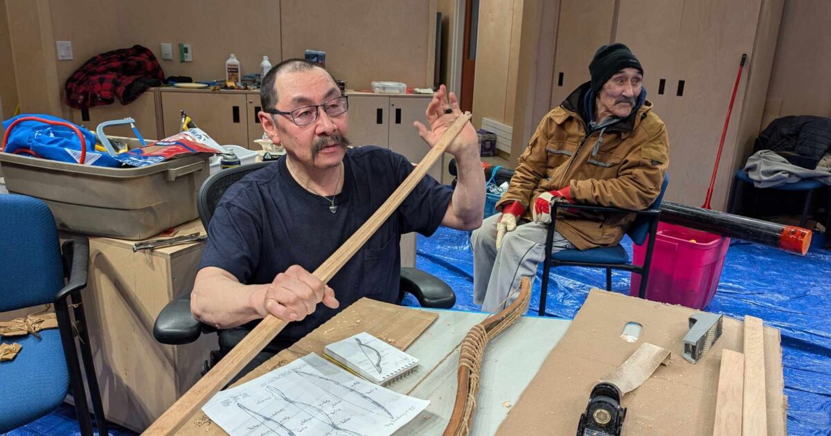 Traditional bow-making workshop in Cambridge Bay