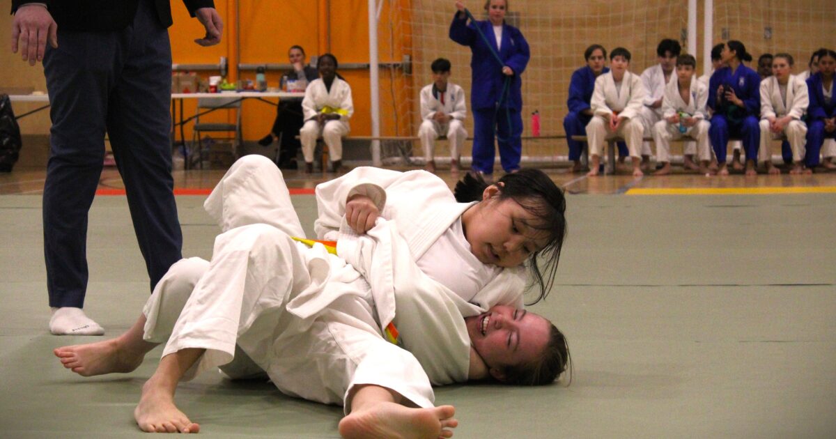 Showing off judo skills